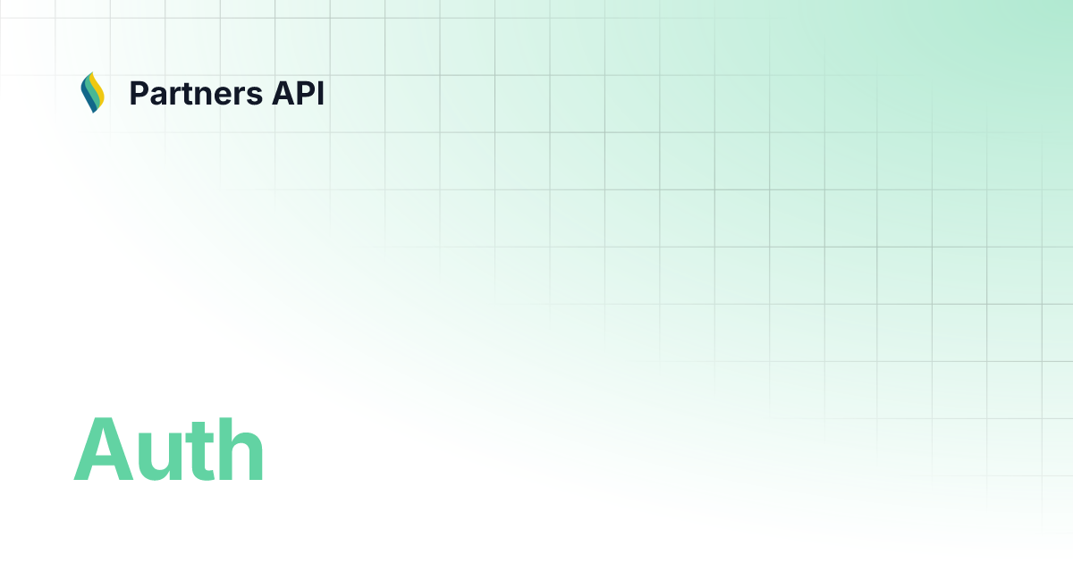 Auth | Partners API